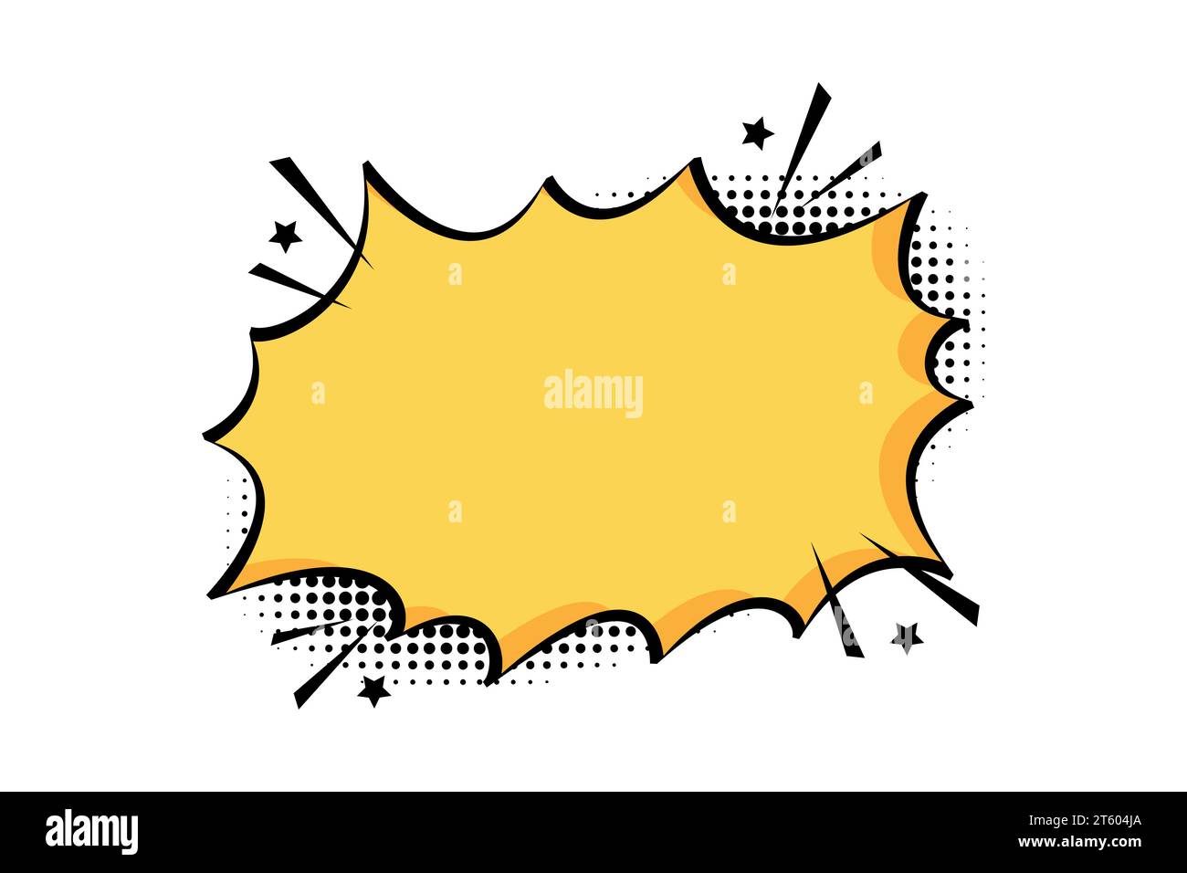 Comic text speech chat bubble explosion pop art style. Starburst comic ...