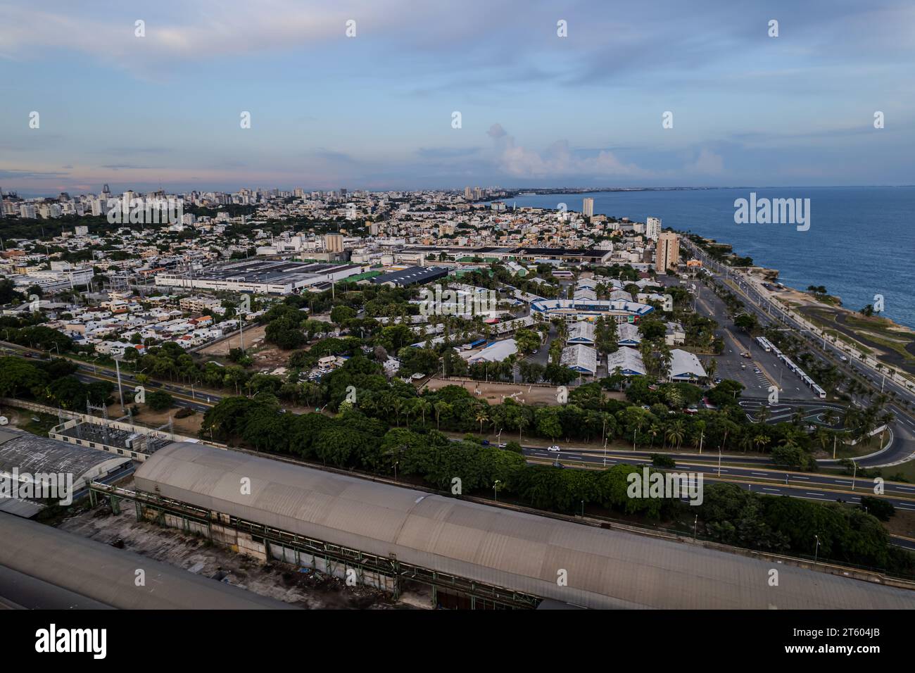 Aerial view Santo Domingo, Capital Of Dominican Republic, its beautiful ...