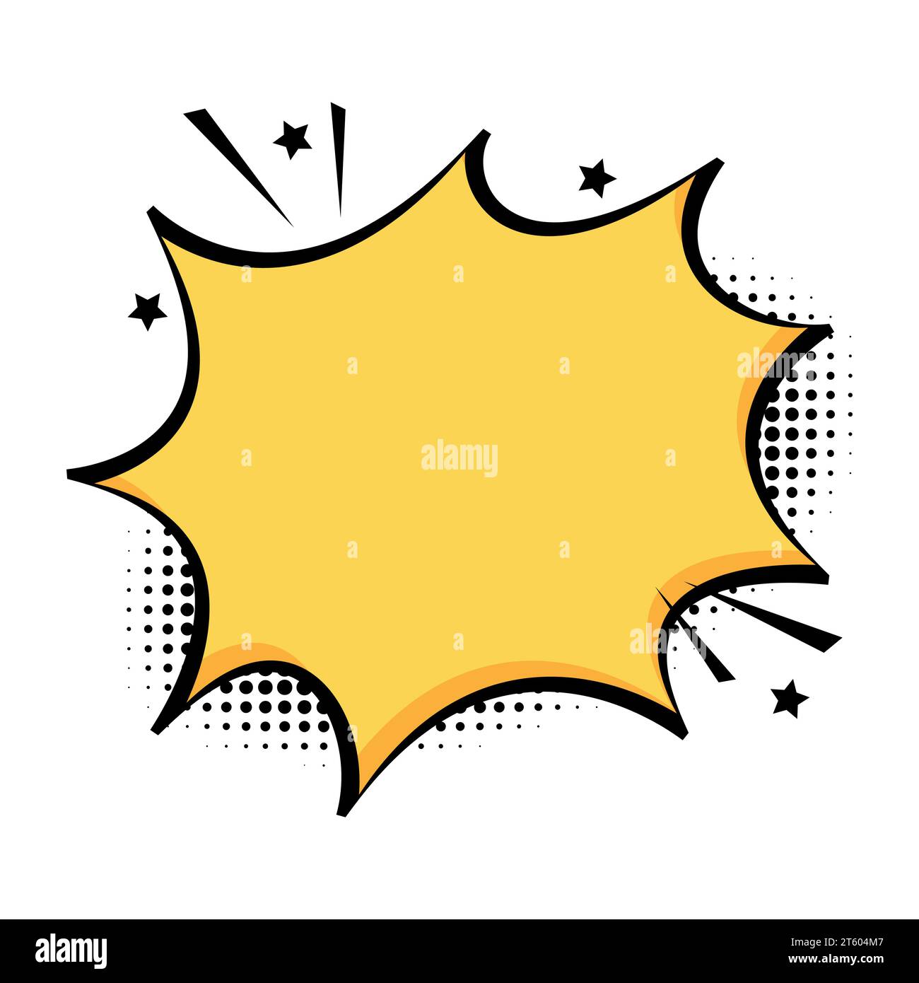 Comic text speech chat bubble explosion pop art style. Starburst comic ...