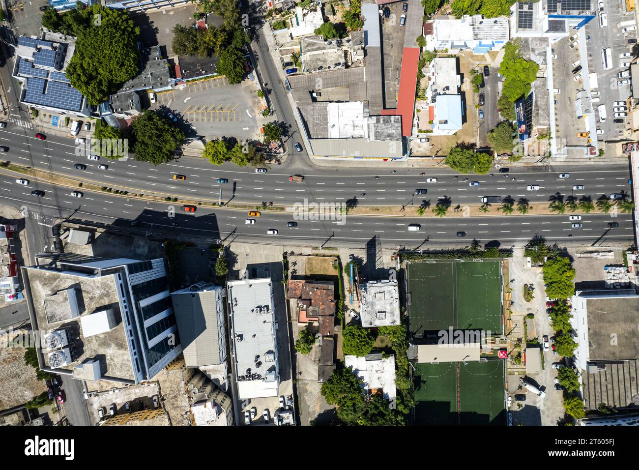 Aerial view Santo Domingo, Capital Of Dominican Republic, its beautiful ...