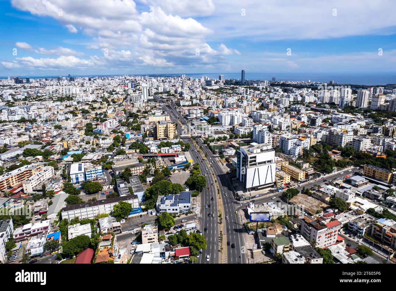 Aerial view Santo Domingo, Capital Of Dominican Republic, its beautiful ...