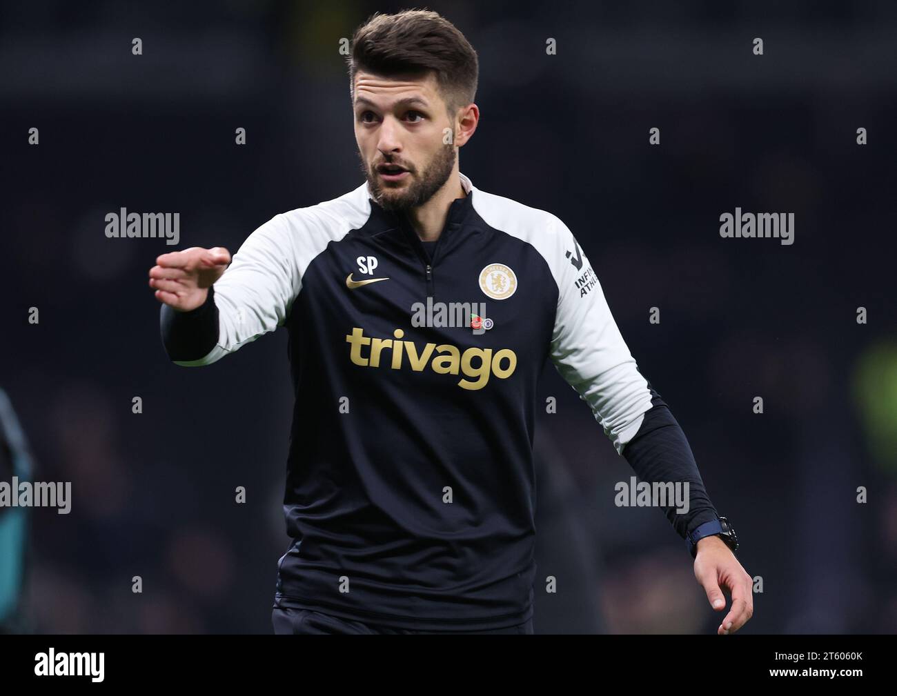 London, UK. 6th Nov, 2023. Sebastiano Pochettino, Chelsea fitness coach ...