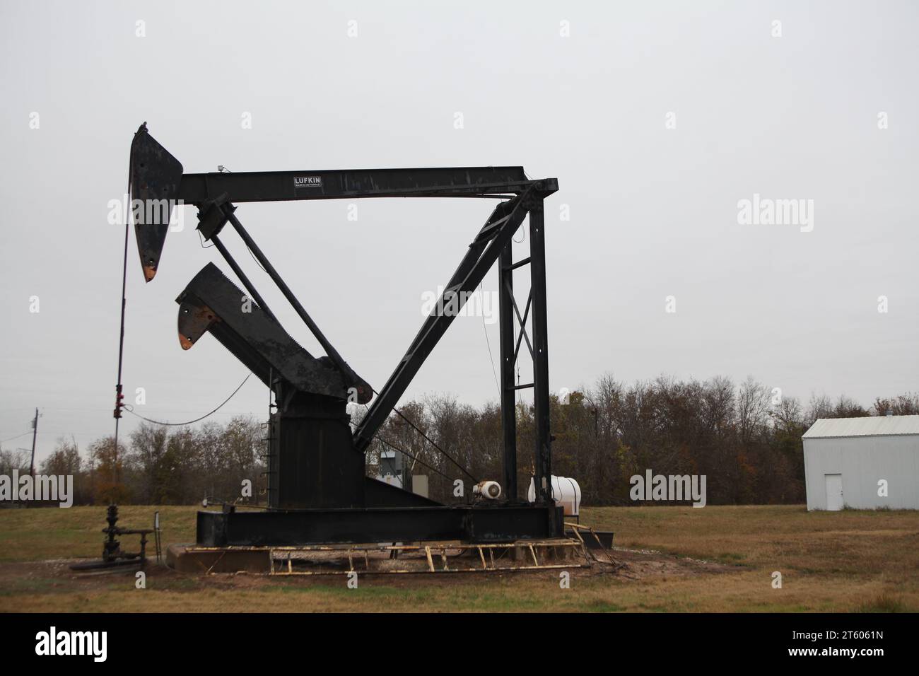 Oil pump on the outskirts of Houston during the shale boom in 2014, as ...