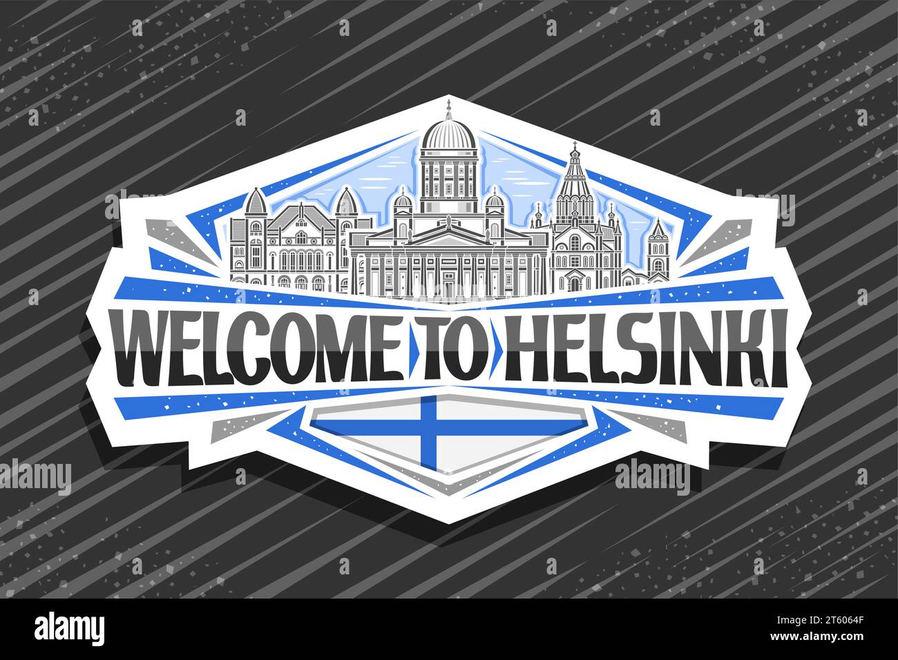 Helsinki sign welcome Stock Vector Images - Alamy