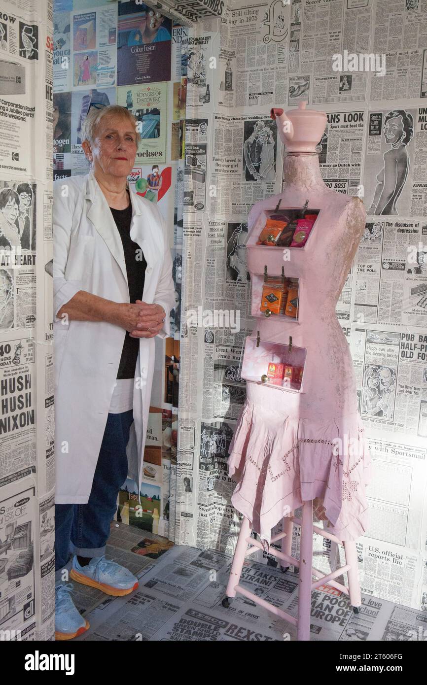 London, UK. 7th Nov, 2023. Artist Bobby Baker has recreated her 1976 ...