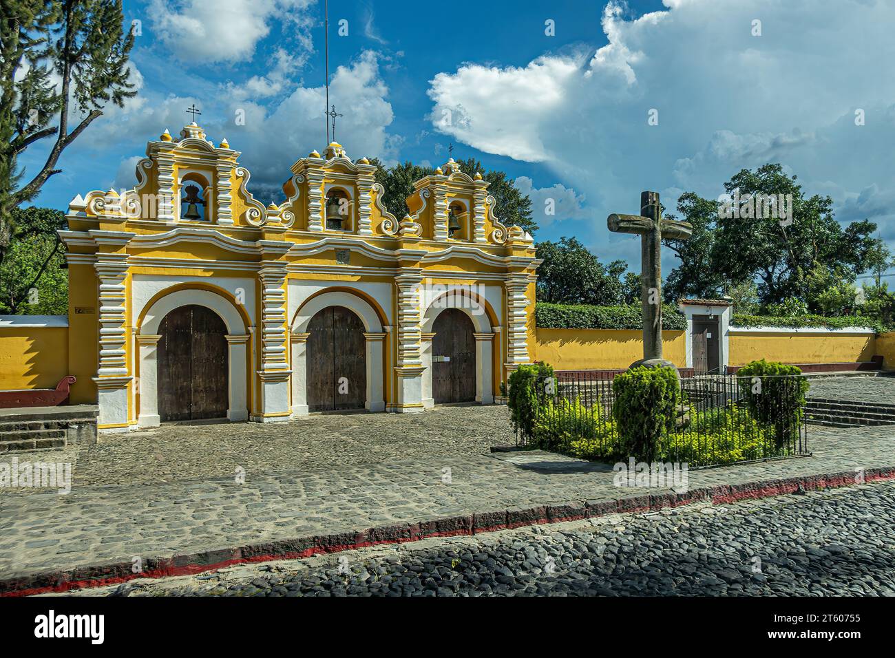 Guatemala, La Antigua - July 20, 2023: Iglesia El Calvario, Calvary ...