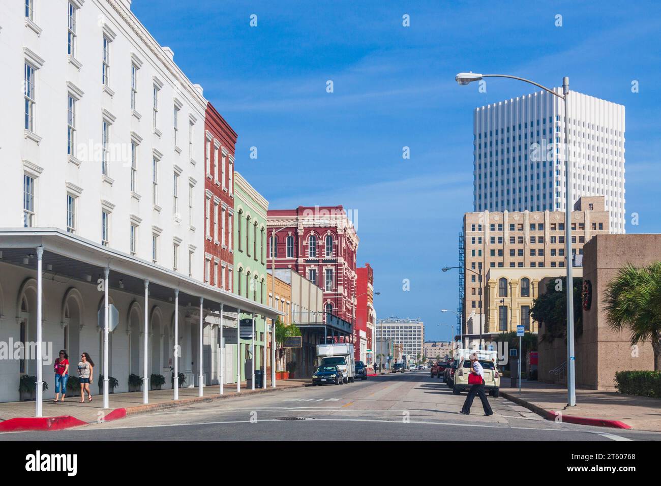 Galveston Texas on Galveston Island Stock Photo - Alamy