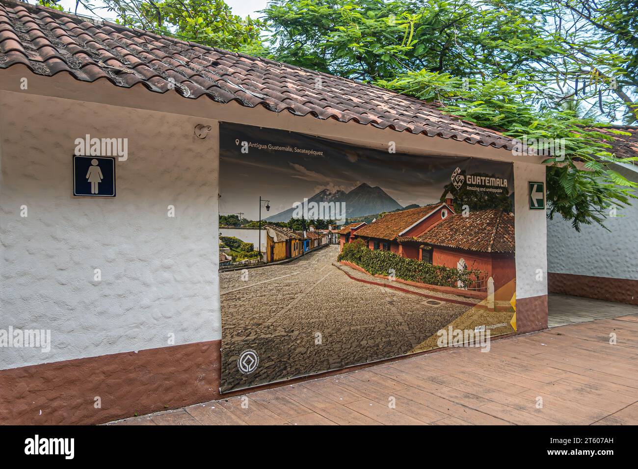 Guatemala, Puerto Quetzal - July 20, 2023: Giant landscape photo with ...
