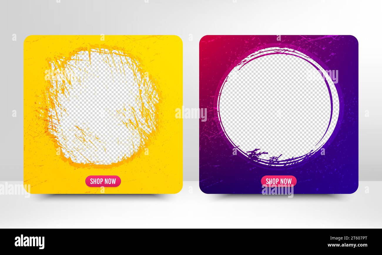 Web banner templates. Shopping promo backgrounds. Email newsletter ...