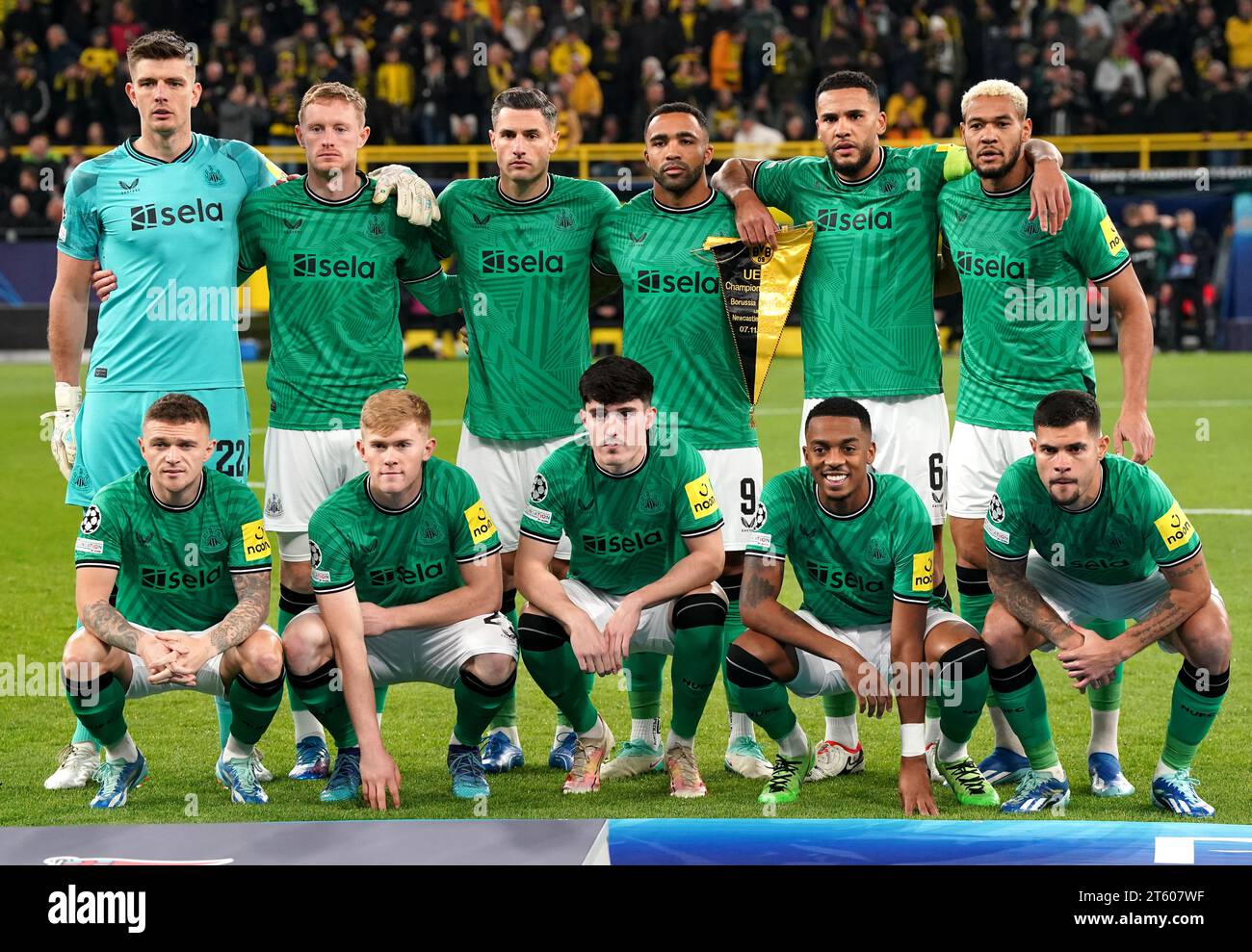 A Newcastle United team group photo ahead of the UEFA Champions League ...