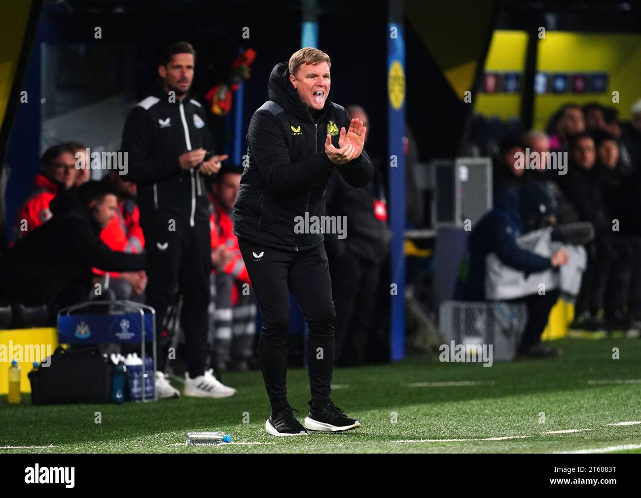 Newcastle United manager Eddie Howe applauds on the touchline during ... Newcastle United manager Eddie Howe applauds on the touchline during ...