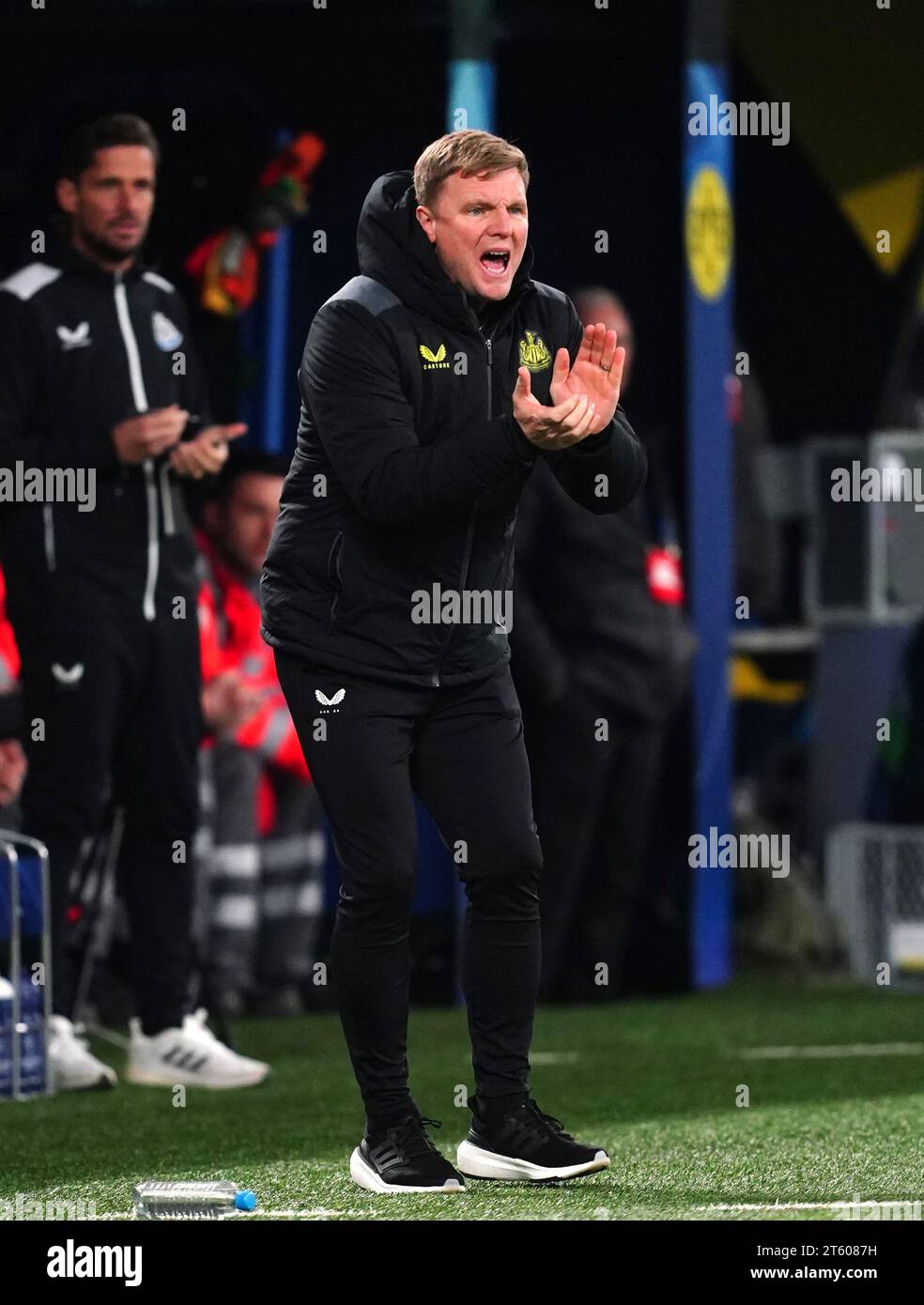 Newcastle United manager Eddie Howe applauds on the touchline during ... Newcastle United manager Eddie Howe applauds on the touchline during ...
