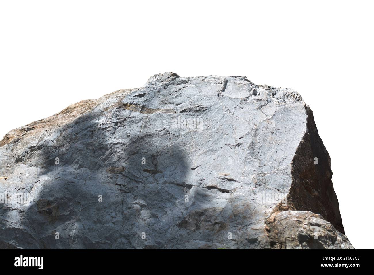 rock isolated on white background Stock Photo - Alamy