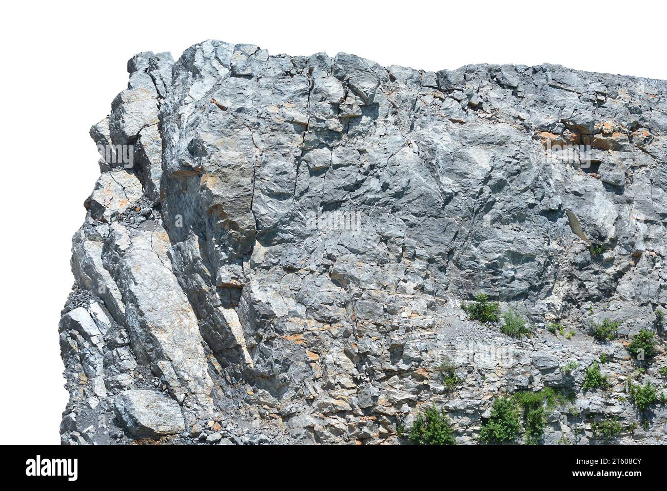rock isolated on white background Stock Photo - Alamy