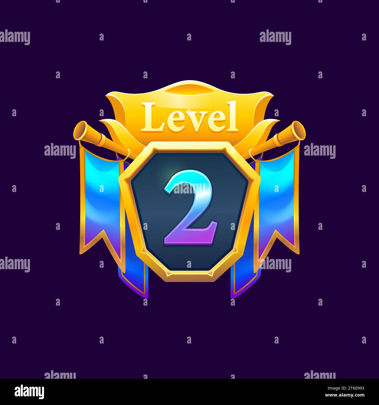 Rank 2 ribbon hi-res stock photography and images - Alamy