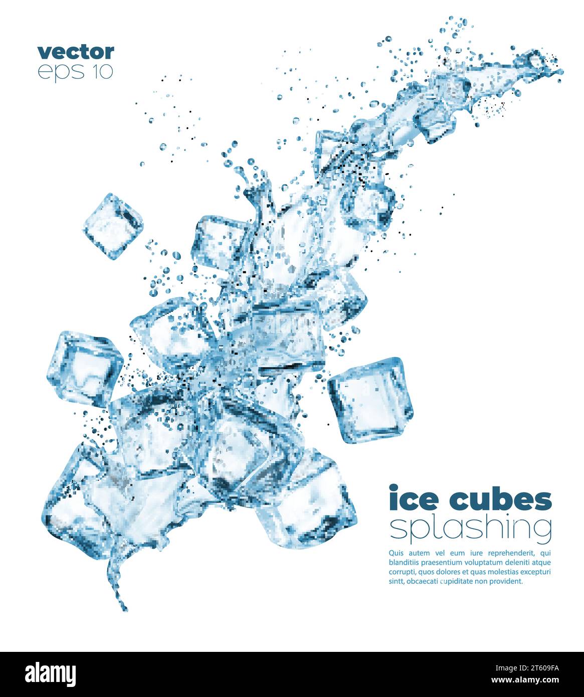 Liquid cascade Stock Vector Images - Alamy