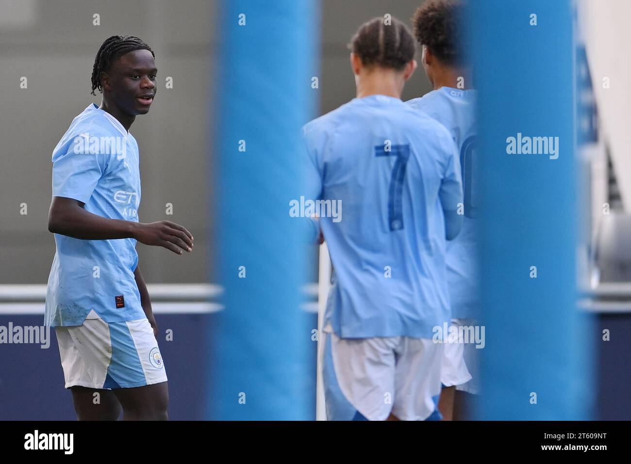 Manchester, UK. 7th Nov, 2023. Mahamadou Susoho of Manchester City ...