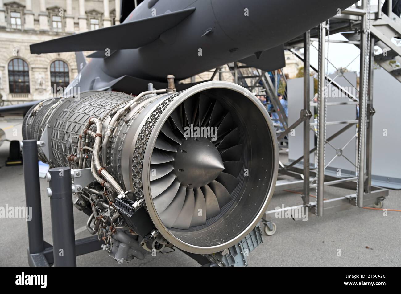 Military fighter airplane engine technology Stock Photo - Alamy