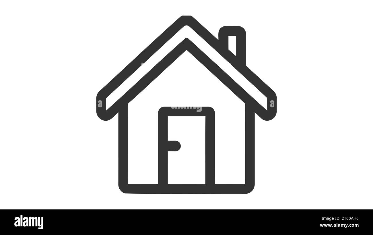 Minimal home icon - web homepage symbol - vector website sign Stock ...