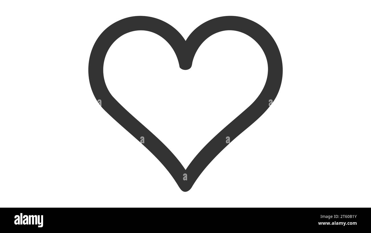 Heart Icon Vector. Perfect Love symbol. Valentine's Day sign, emblem ...