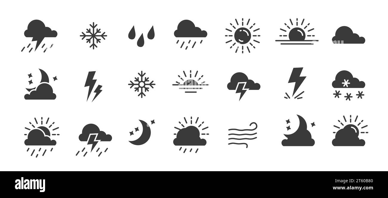 Storm heavy rain moon Stock Vector Images - Alamy