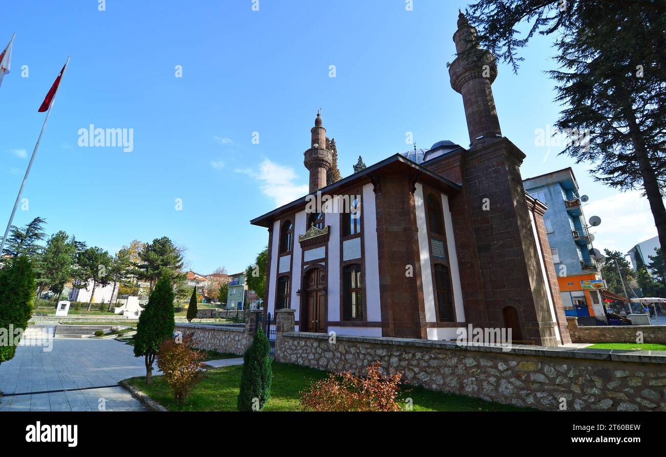 Located in Sogut, Turkey, the Hamidiye Mosque was built in 1905 Stock ...