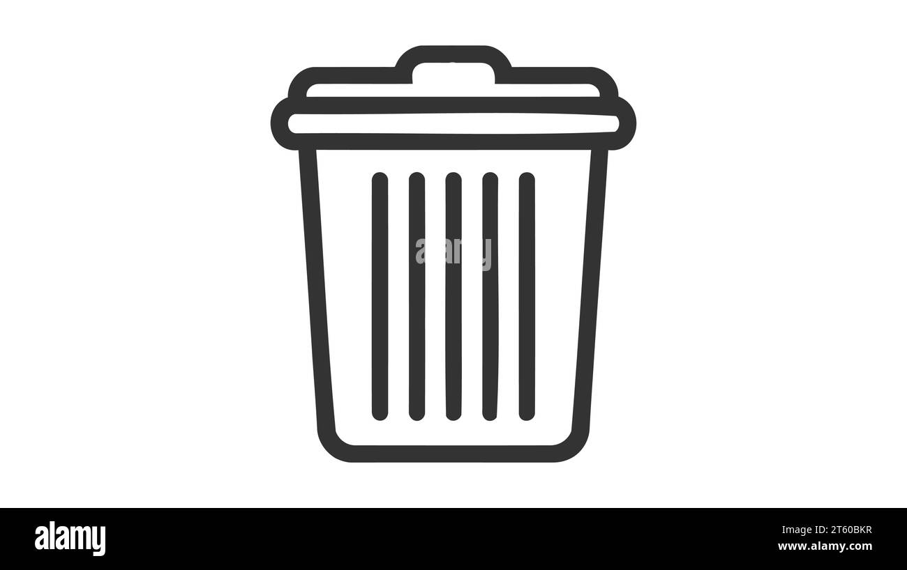 Trash bin icon vector. Recycle bin icon symbol. Dustbin icon in trendy ...