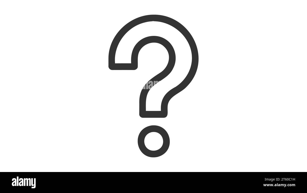 Question mark sign in a speech bubble vector icon on white background ...