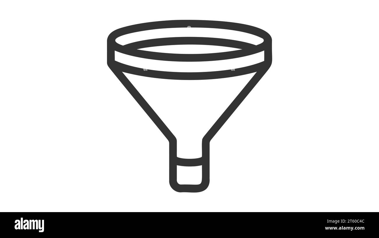 Filter icon in trendy flat style isolated on background. Filter iconn ...