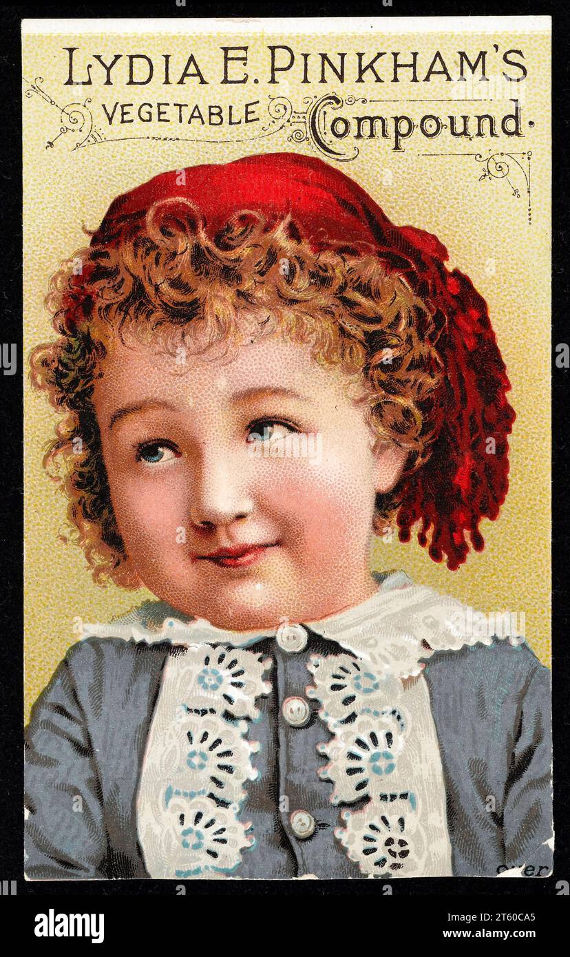 An advertisement for Lydia E. Pinkham's Vegetable Compound Stock Photo ...