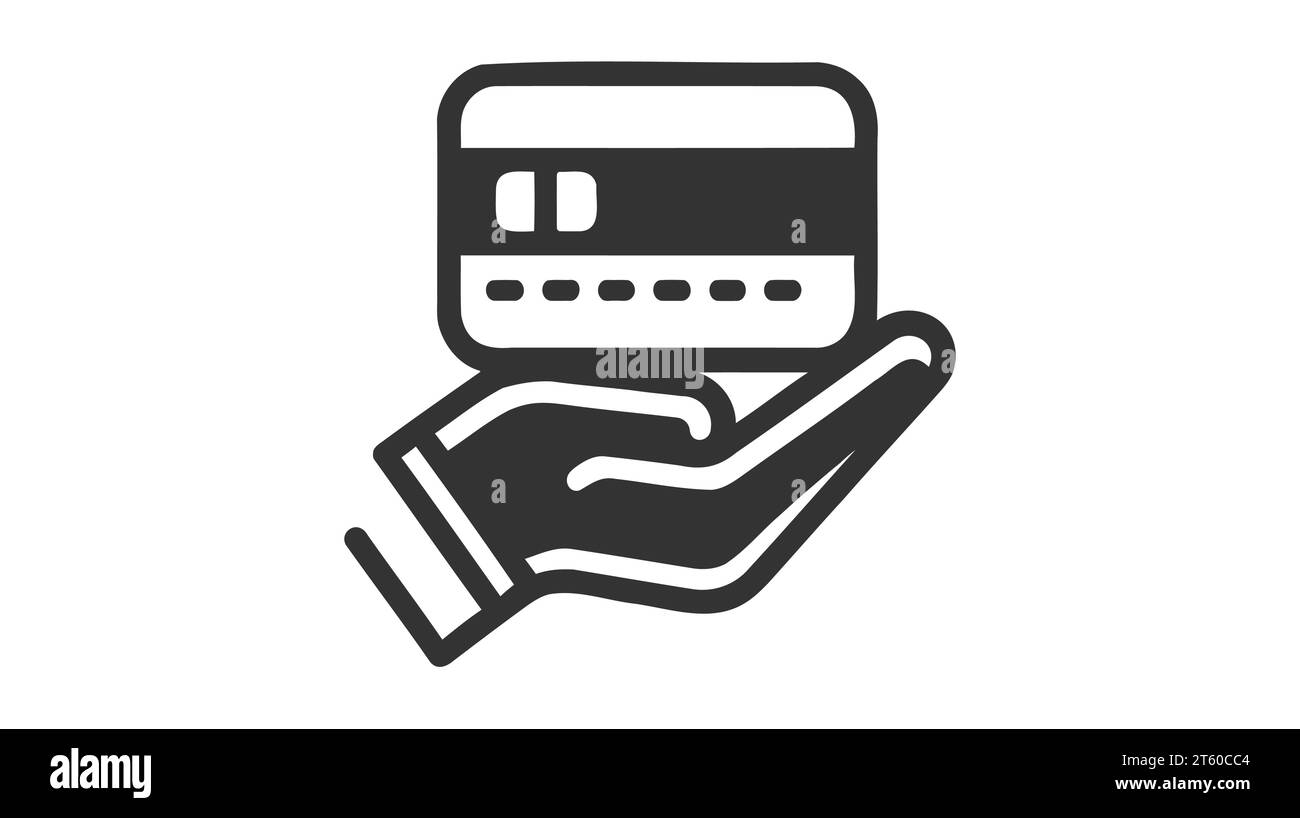 Pay symbol, logo illustration. Editable stroke. Pixel perfect vector ...