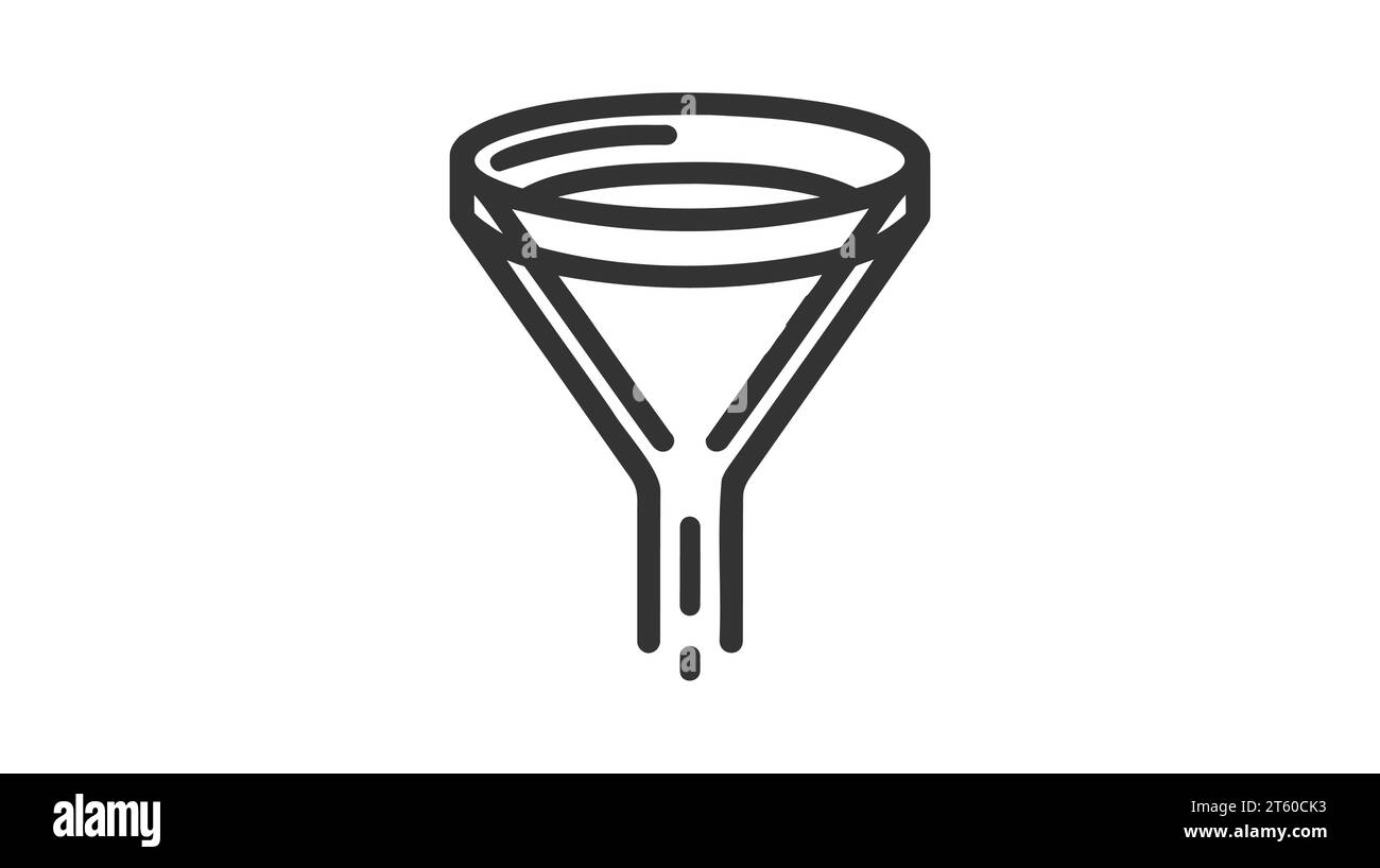 Filter icon in trendy flat style isolated on background. Filter iconn ...