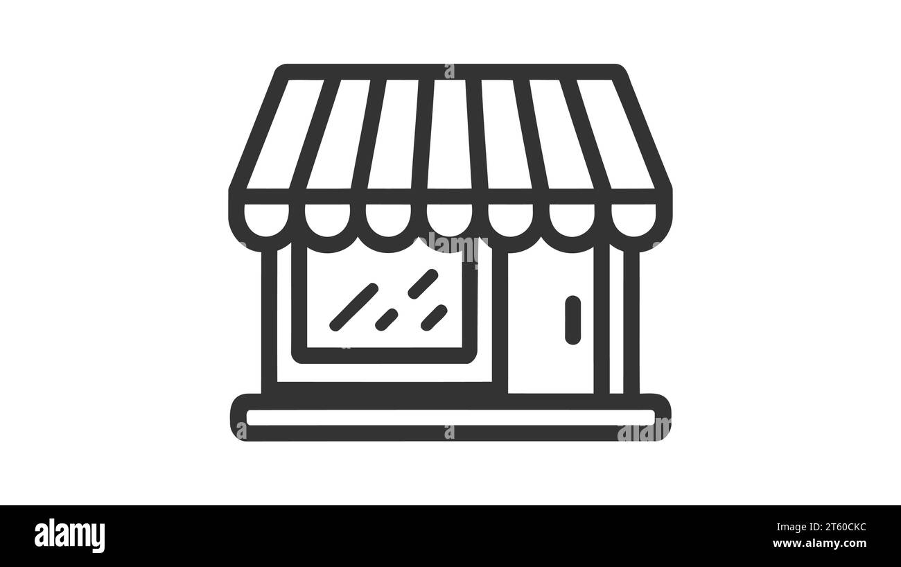 Store icon vector. Simple store sign in modern design style for web ...
