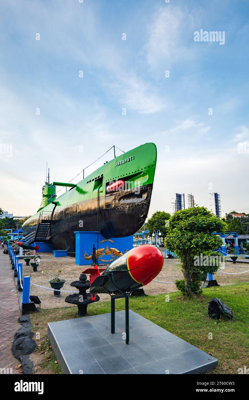 Surabaya, Indonesia - 08.21.2023: The Surabaya Submarine Monument is the largest submarine ...