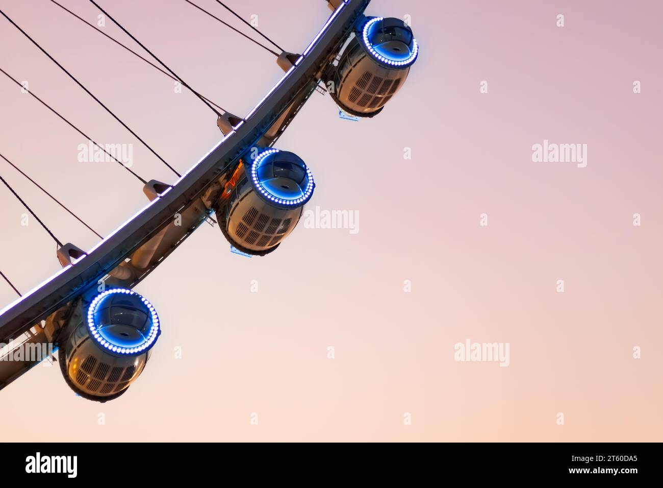 Bluewaters island and Ain Dubai ferris wheel on in Dubai, United Arab ...