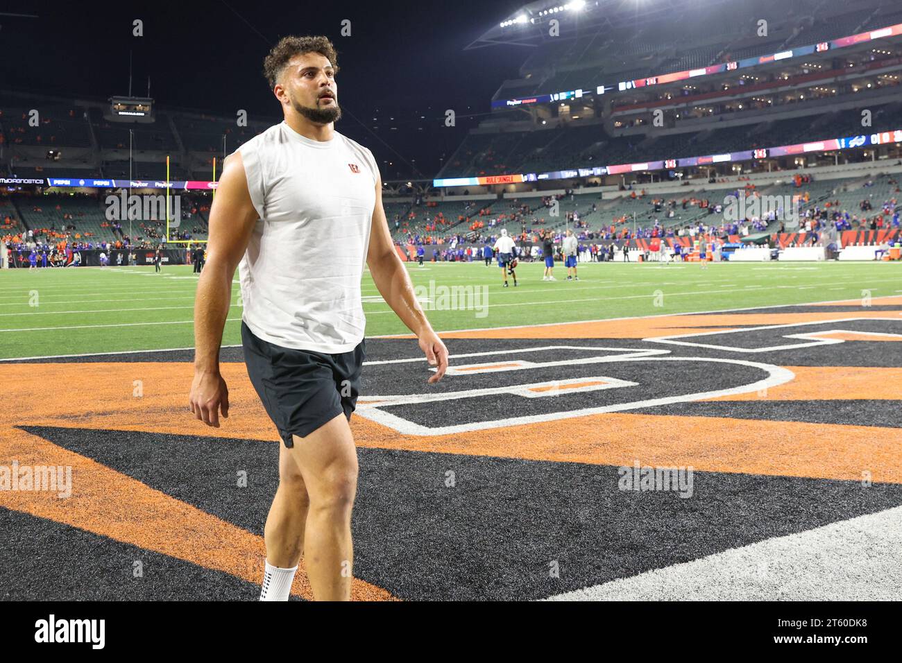 Cincinnati Bengals linebacker Markus Bailey (51) walks off the field ...