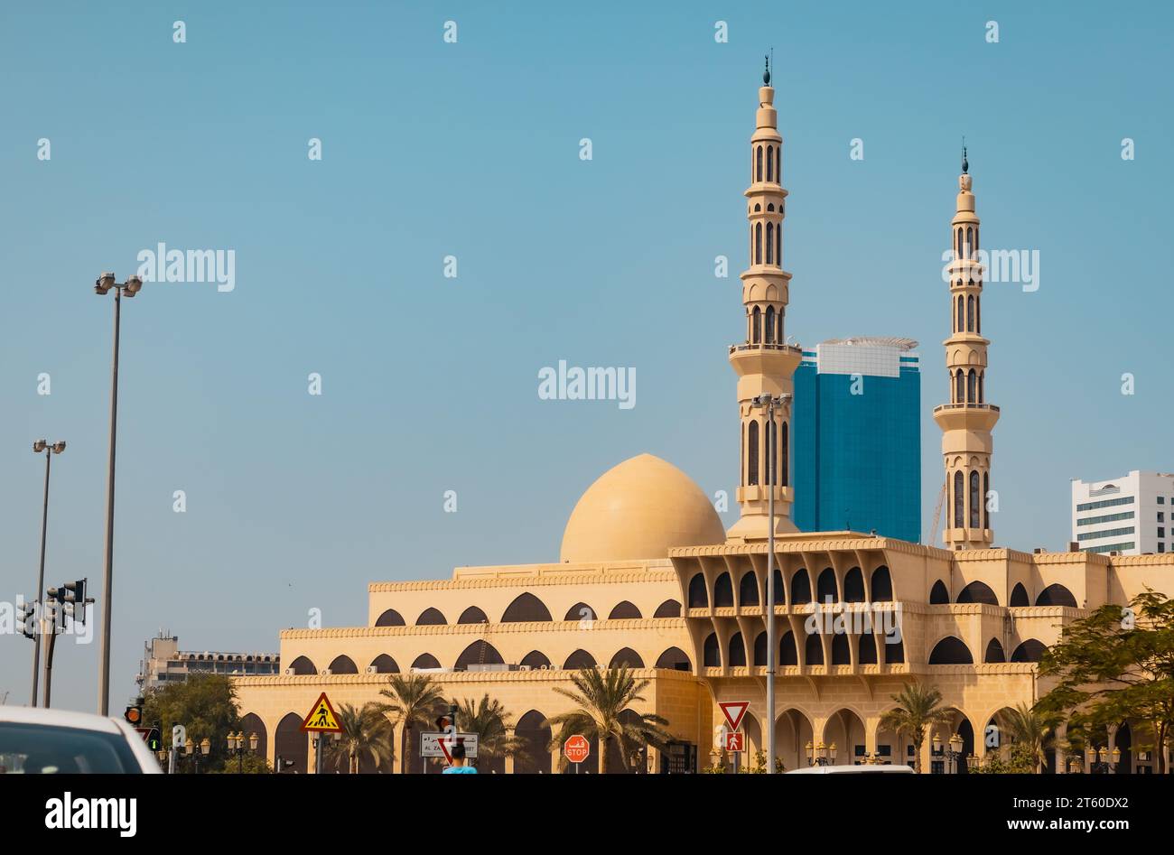 Building of Sharjah city, modern city Stock Photo - Alamy