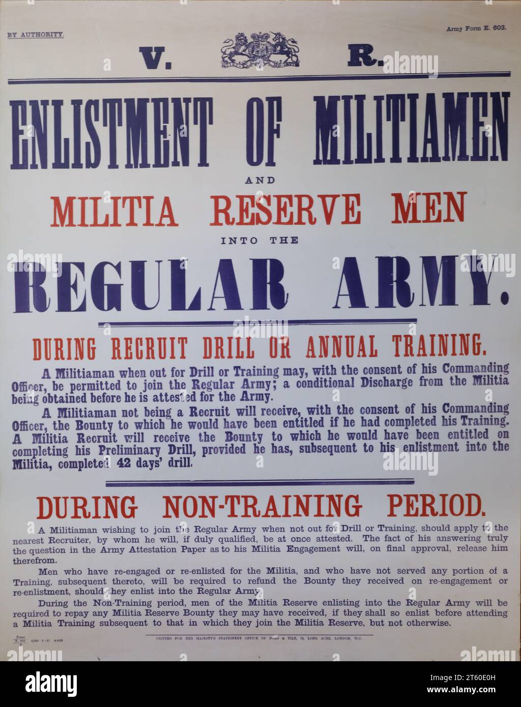 Victorian army poster hi-res stock photography and images - Alamy