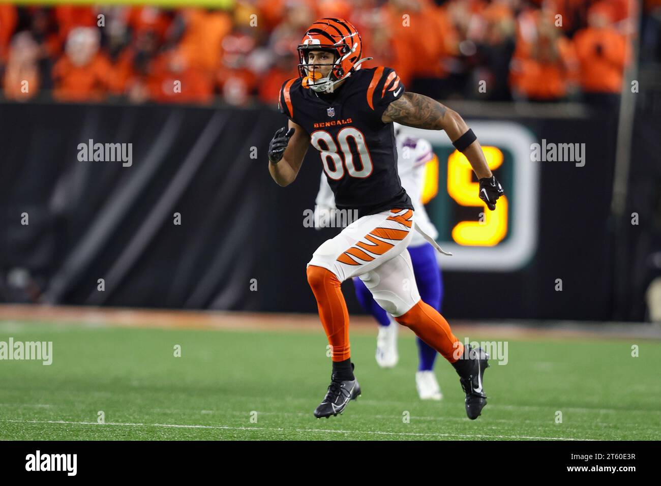 Cincinnati Bengals wide receiver Andrei Iosivas (80) in action during ...