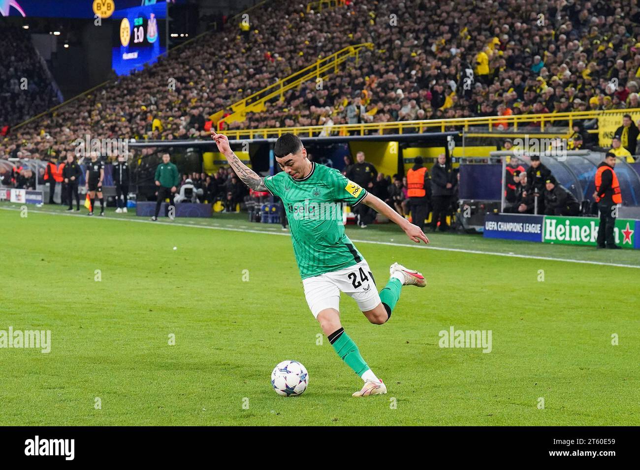 Dortmund, Germany. 07th Nov, 2023. Newcastle United midfielder Miguel ...