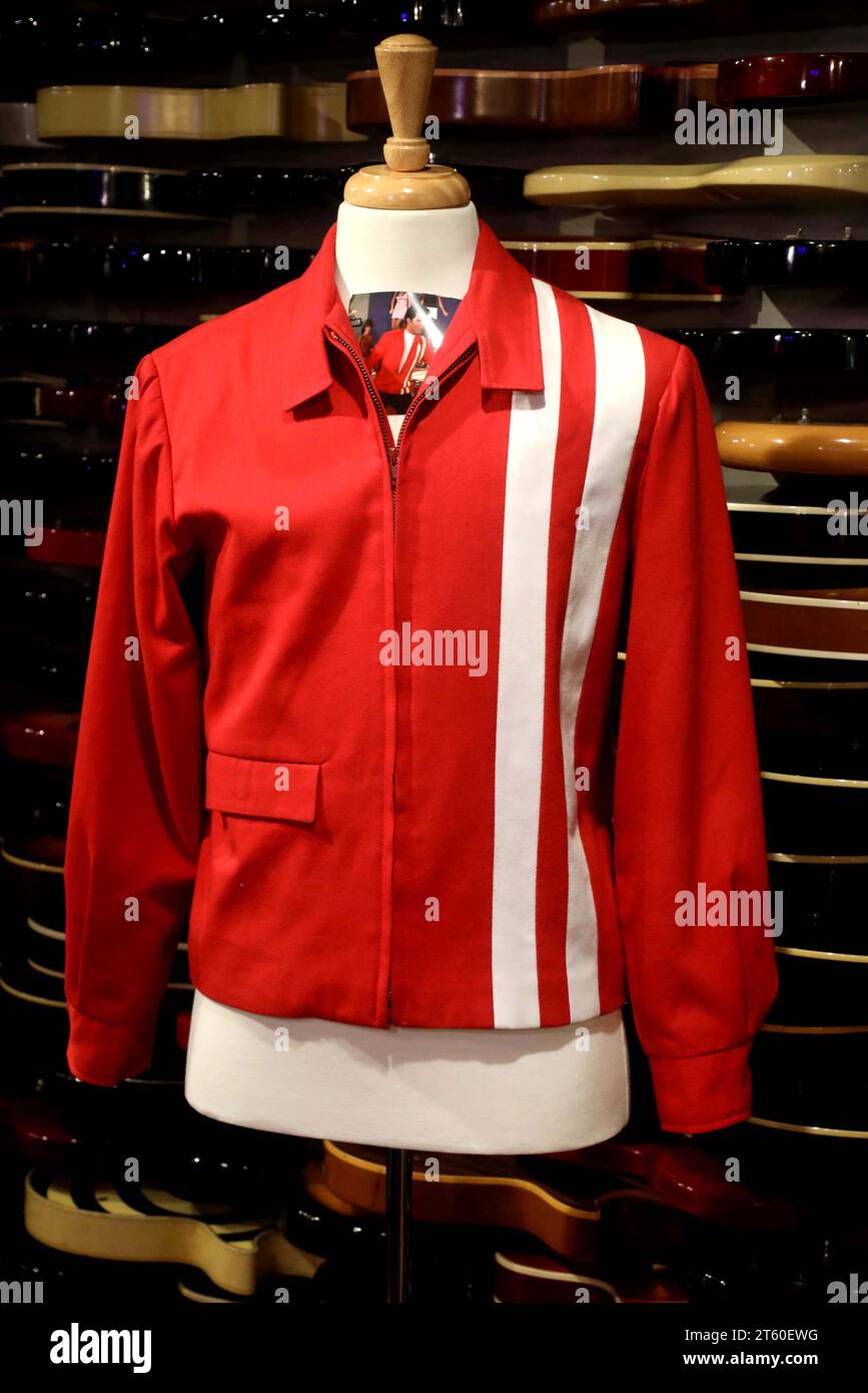 New York, New York, USA. 6th Nov, 2023. A red racing jacket screen-worn ...