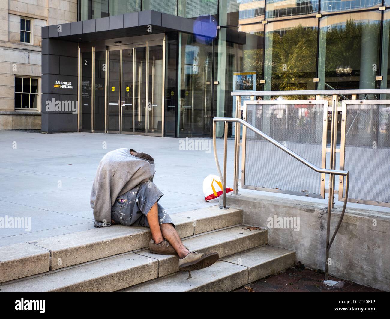 Poverty in Asheville Stock Photo - Alamy