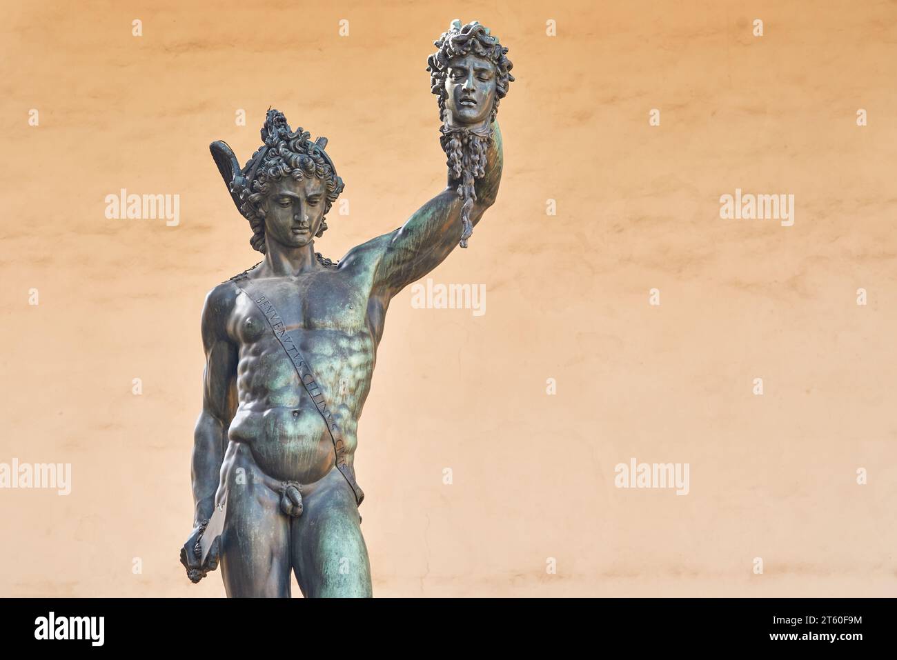 Bronze statue of Perseus with the head of Medusa, masterpiece by ...