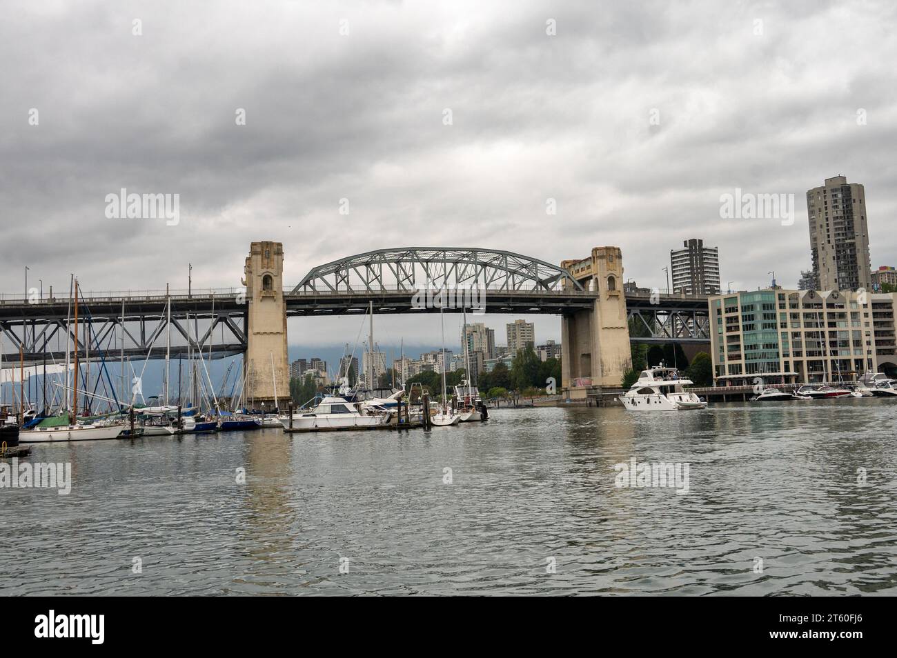 Granville Island Bridge in Vancouver, British Columbia, Canada Stock ...