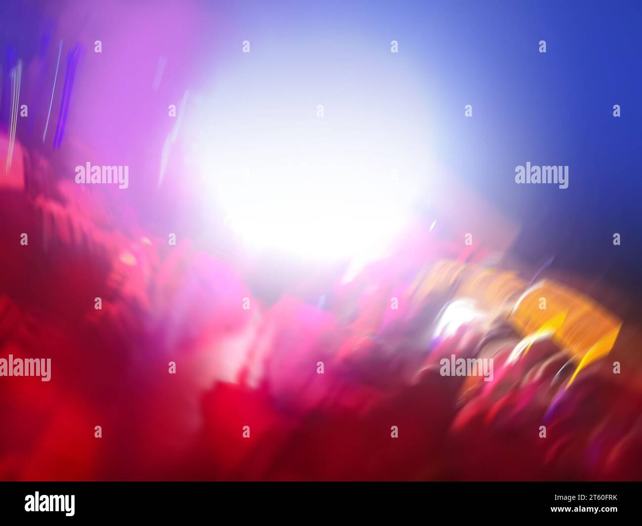 Crowd on night club concert blur bokeh. Crowd is dancing and having fun ...