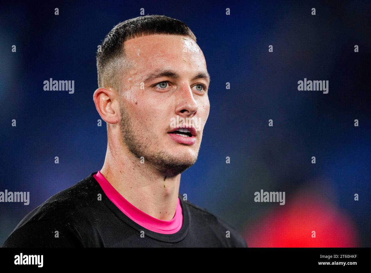 Rome, Italy. 07th Nov, 2023. Rome - Feyenoord keeper Justin Bijlow during the 4th leg of the ...