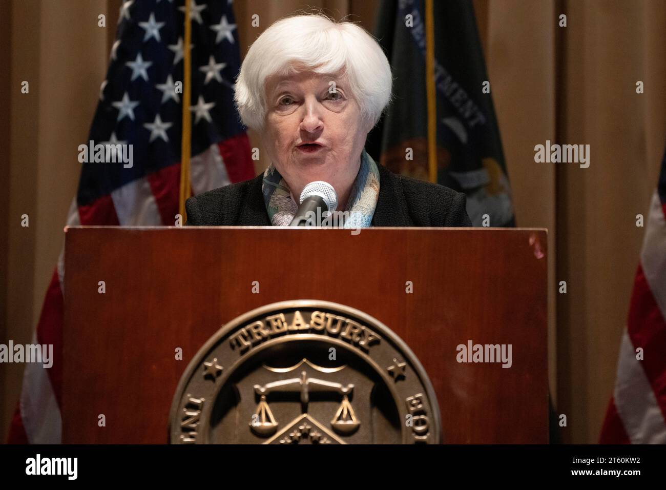 Treasury Secretary Janet Yellen speaks at the IRS about the upcoming ...
