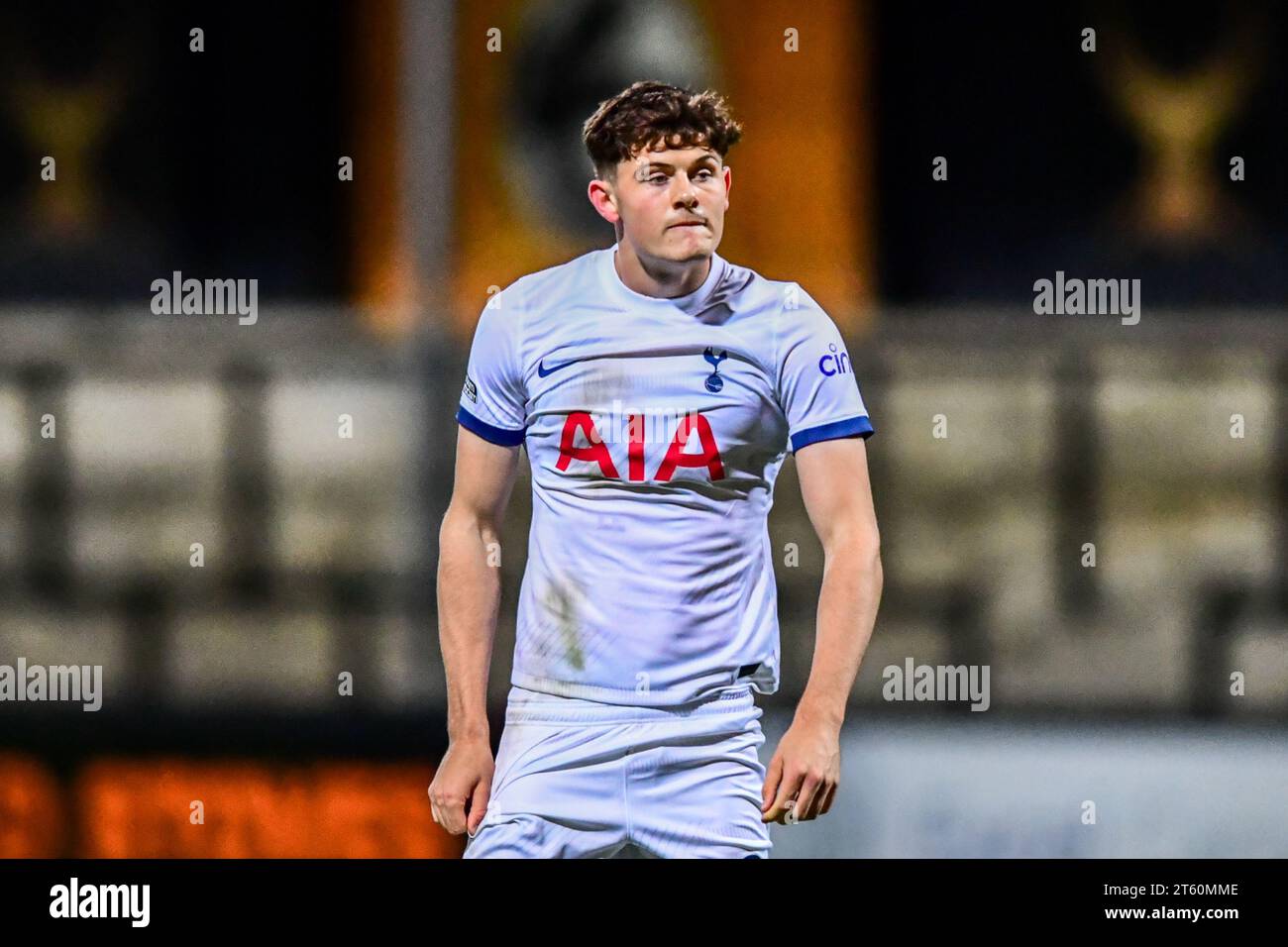 Will Lankshear (62 Tottenham) looks on during the EFL Trophy match ...