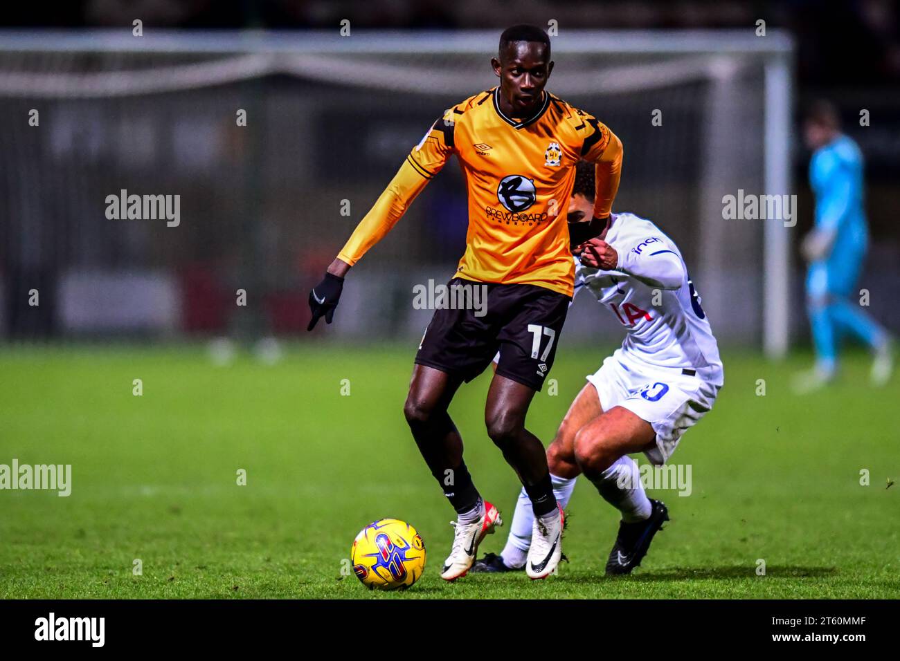 Saikou Janneh (17 Cambridge Unted) challenged by Tyrell Ashcroft (60 ...