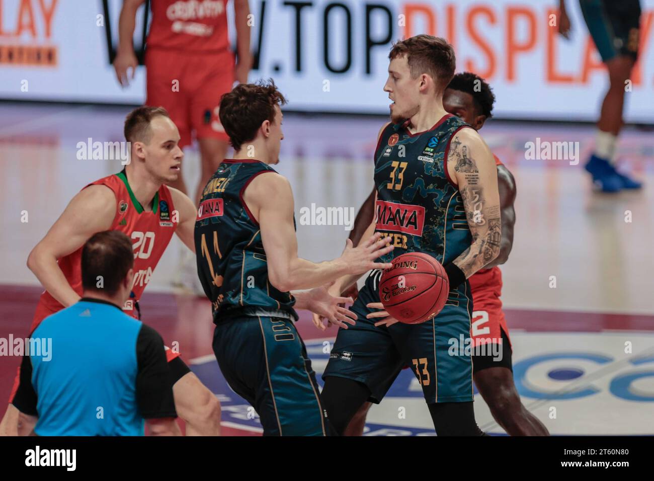 Venice, Italy. 07th Nov, 2023. Kyle Wiltjer (Umana Reyer Venezia) and ...
